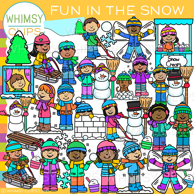 Fun in the Snow Clip Art – Whimsy Clips