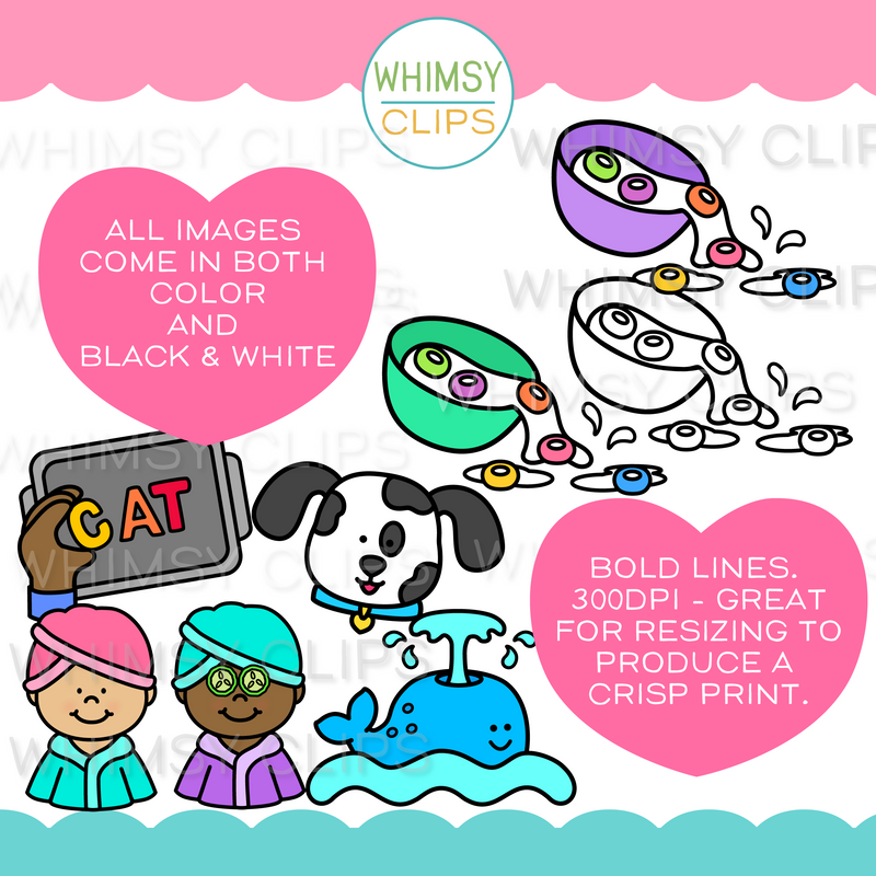 The Really Big SP Beginning Blends Word Family Clip Art – Whimsy Clips
