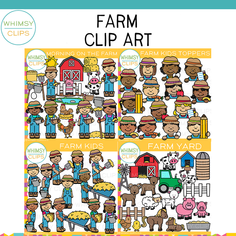 Farm Clip Art Bundle – Whimsy Clips