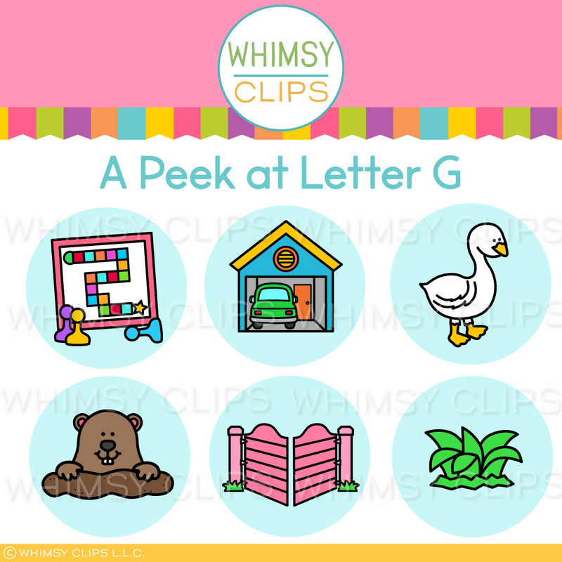 The Really Big Alphabet Letter G Clip Art Set, Images & Illustrations ...