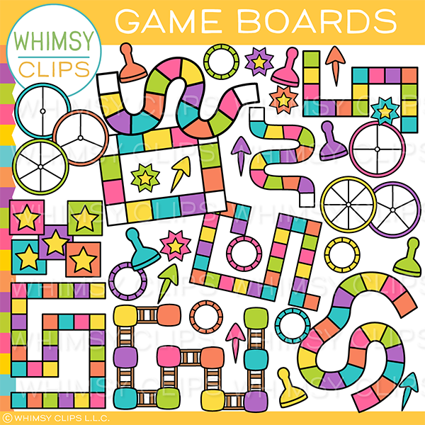 Fun Game Boards Clip Art, Images & Illustrations | Whimsy Clips