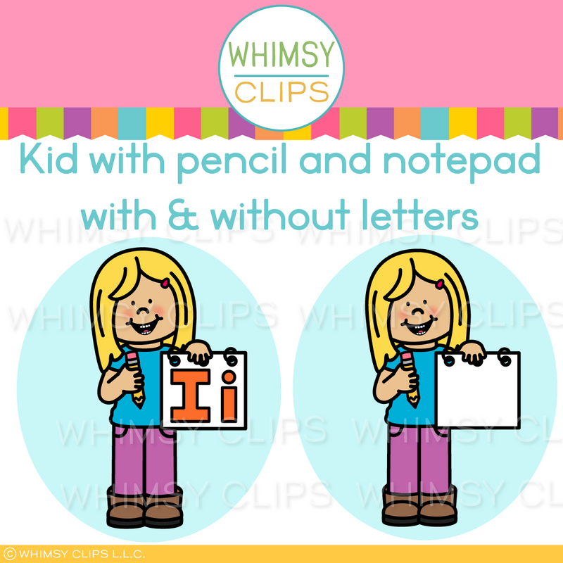 The Really Big Alphabet Letter I Clip Art Set, Images & Illustrations ...