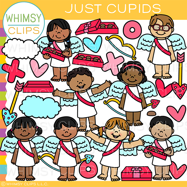 Valentine's Day Cupid Clip Art, Images & Illustrations | Whimsy Clips