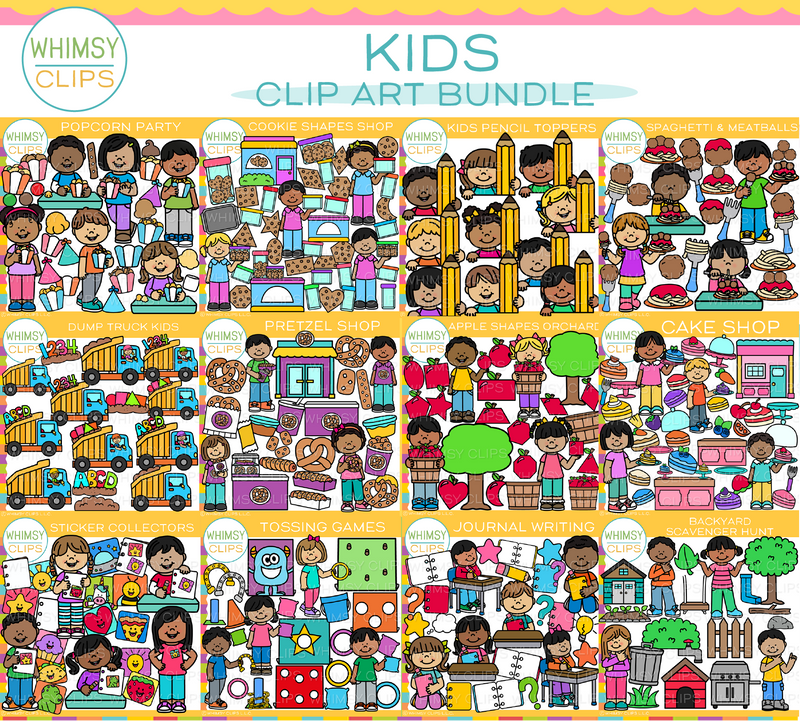 Kids Variety Clip Art Bundle – Whimsy Clips