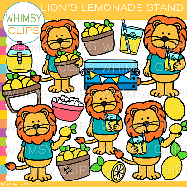 Lion Lemonade Stand Clip Art – Whimsy Clips