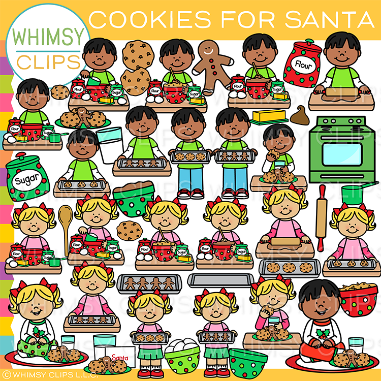 Cookies for Santa Clip Art – Whimsy Clips