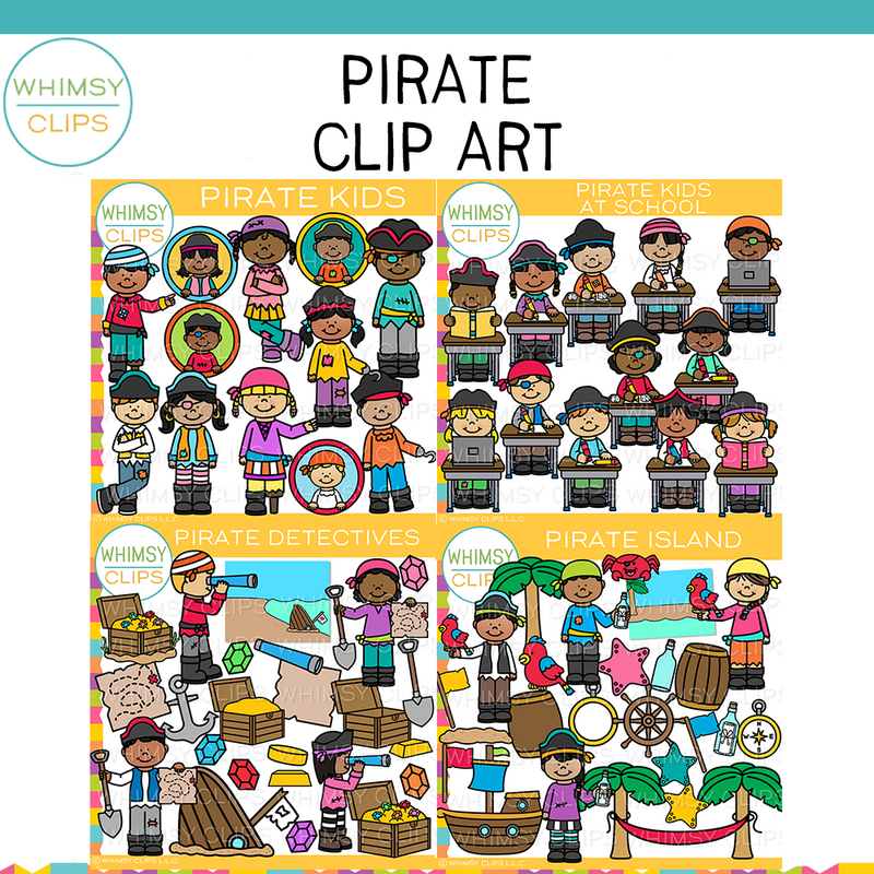 Pirate Clip Art Bundle – Whimsy Clips