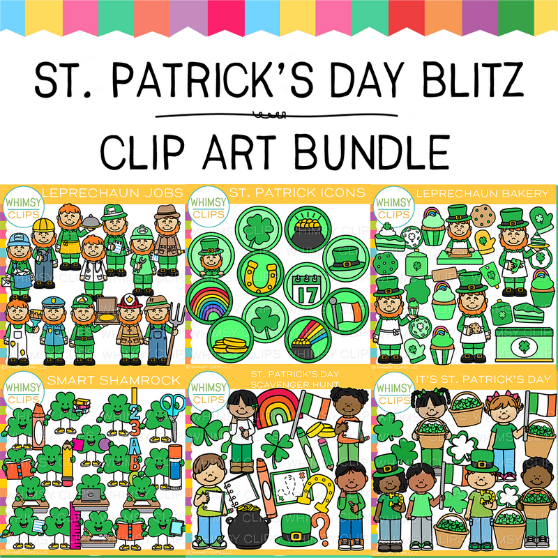 Saint Patrick's Day Clip Art Blitz Bundle – Whimsy Clips