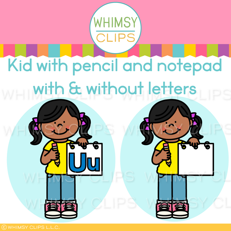 The Really Big Alphabet Letter U Clip Art Set, Images & Illustrations ...