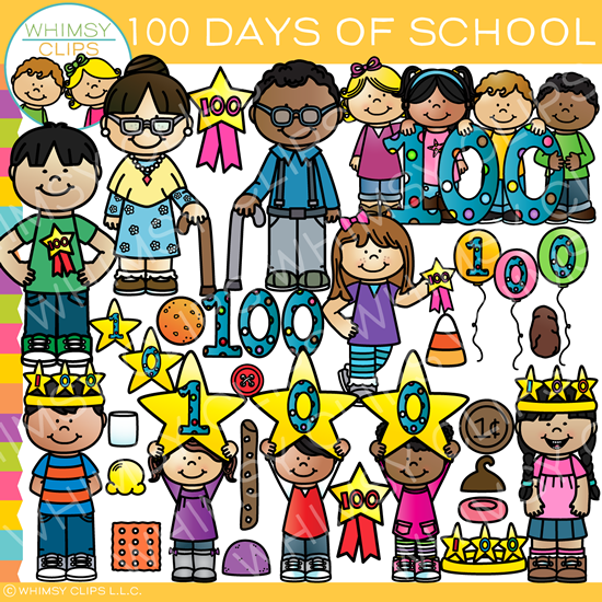 100th Days Of School Clipart