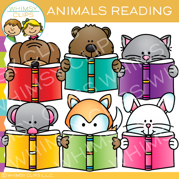 Cute Reading Clip Art