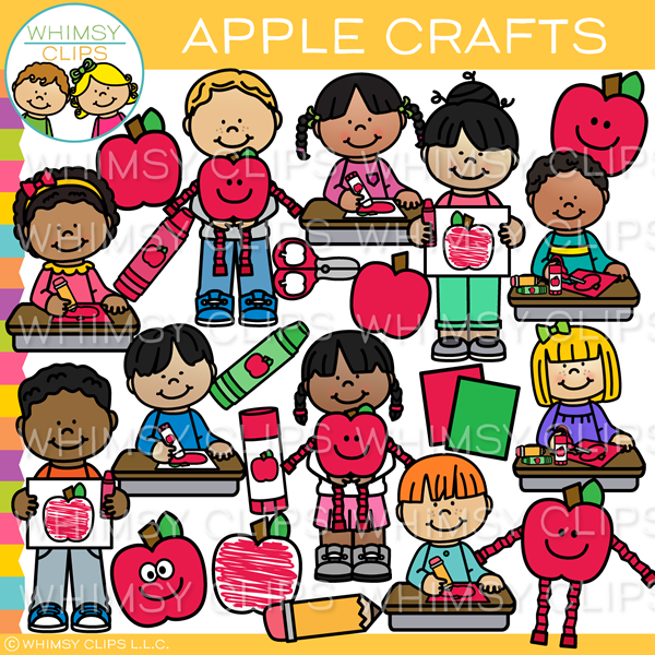 Apple Arts and Crafts Clip Art – Whimsy Clips