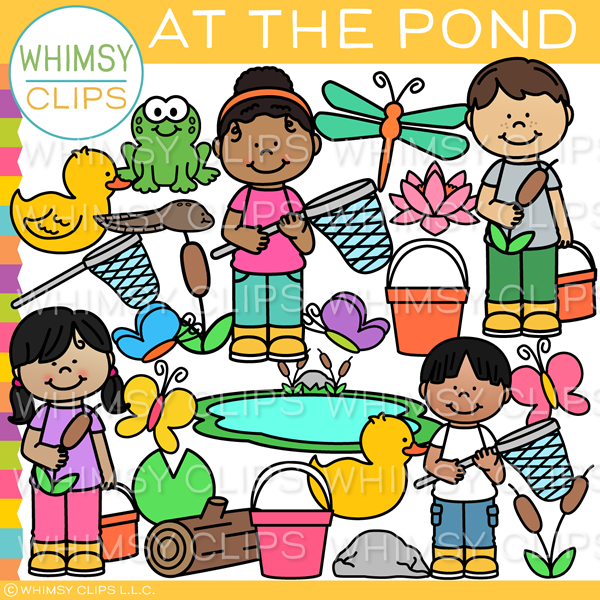 At The Pond Clip Art, Images & Illustrations | Whimsy Clips
