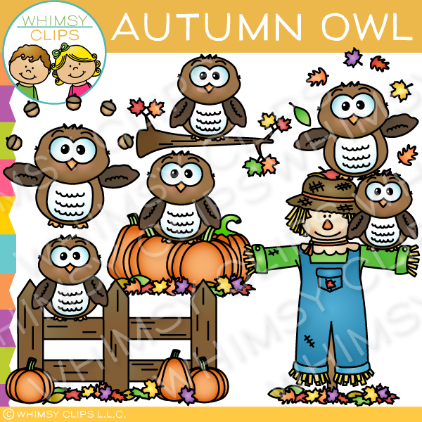 Autumn Owl Clip Art