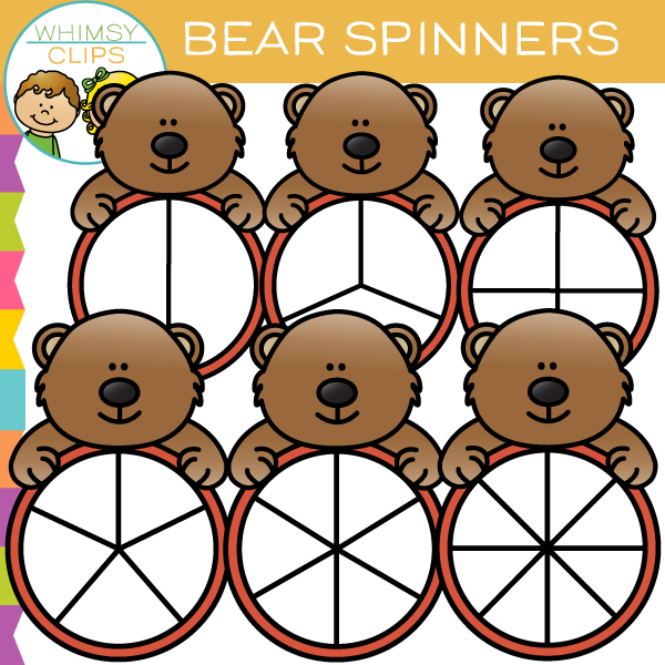 Adorable Bear Spinners Clip Art – Whimsy Clips