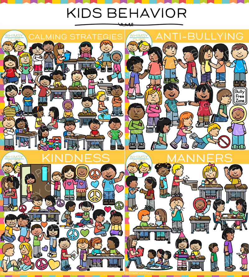 Good Behaviour In School Clipart