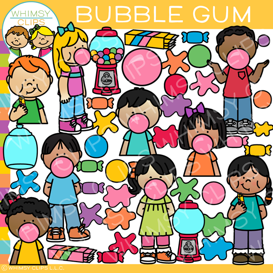 Bubble Gum Bubble Clip Art
