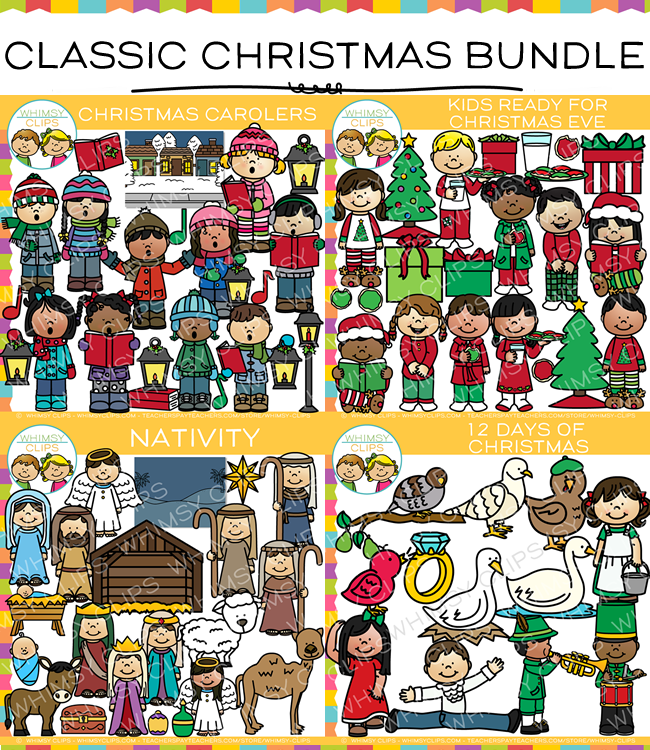 Classic Christmas Clip Art Bundle – Whimsy Clips
