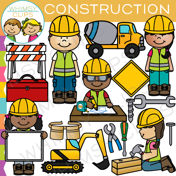 Kid Construction Worker Clipart