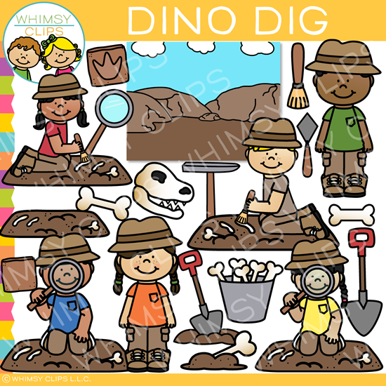 Dinosaur Dig Clipart