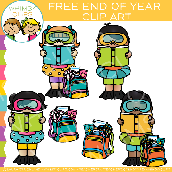 Free End of the School Year Clip Art – Whimsy Clips