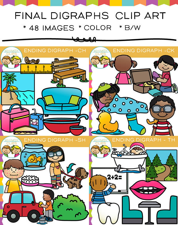 Th Digraph Clipart