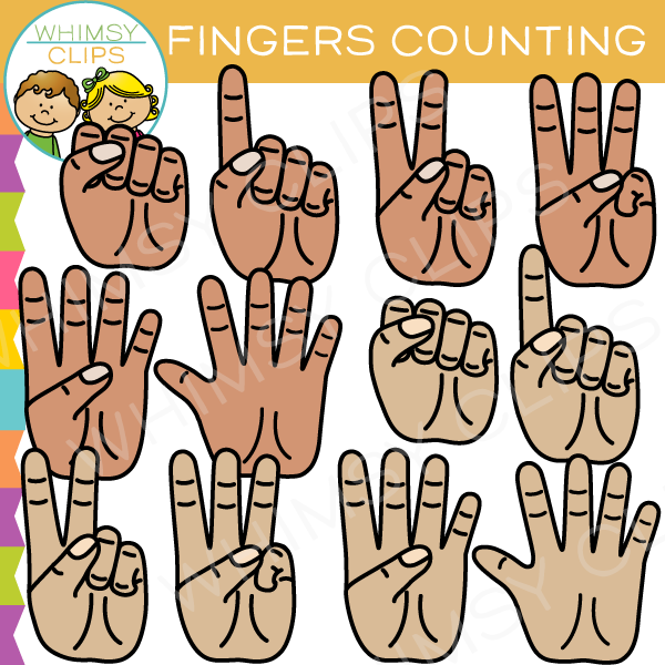 Fingers Counting Clipart