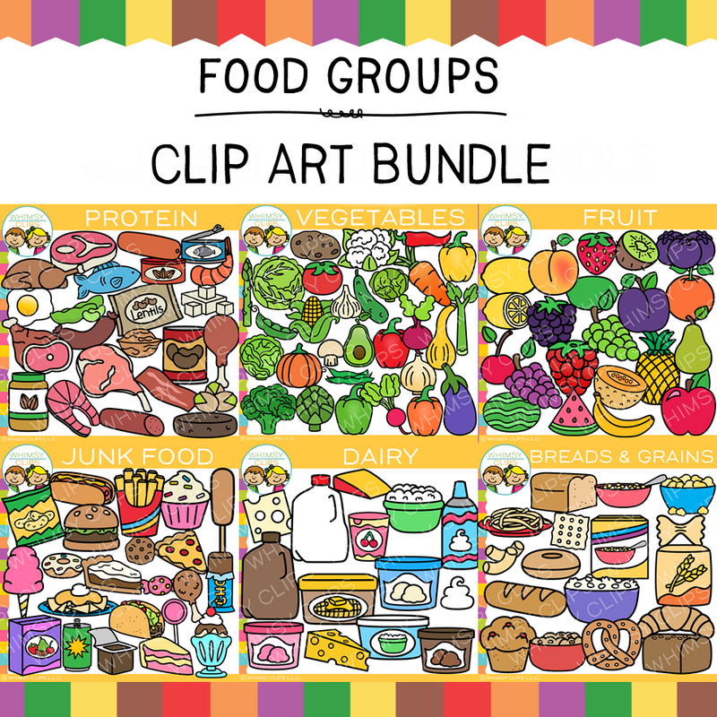 Mega Food Groups Clip Art Bundle – Whimsy Clips