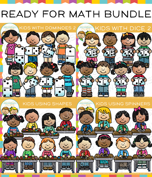 Kids Ready For Math Clip Art Bundle – Whimsy Clips