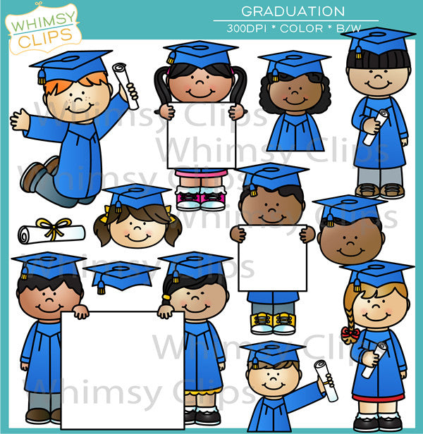 Graduation Clip Art Bundle – Whimsy Clips