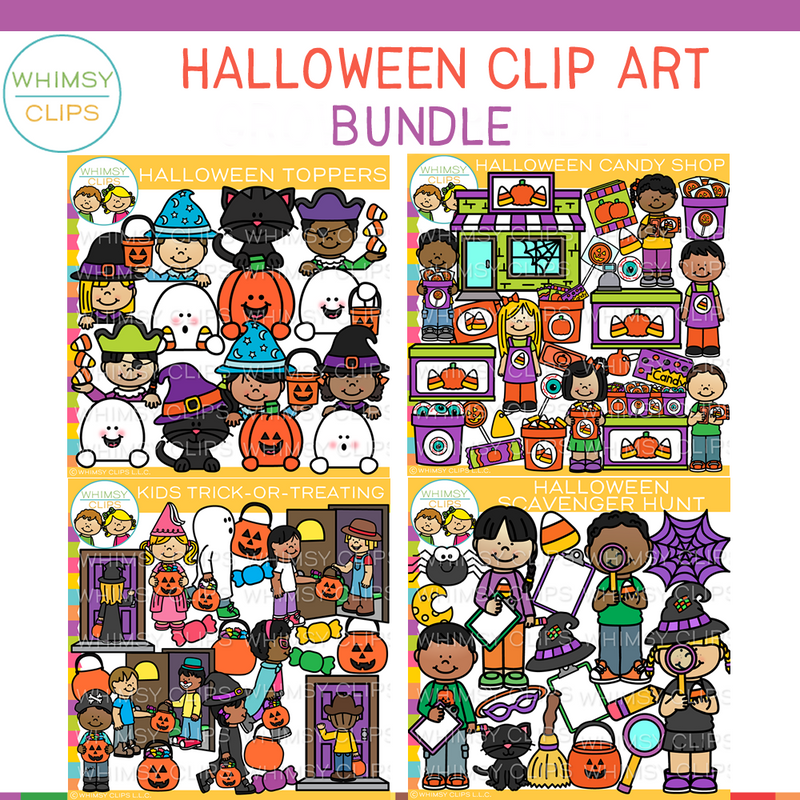 Fun Halloween Clip Art Bundle – Whimsy Clips