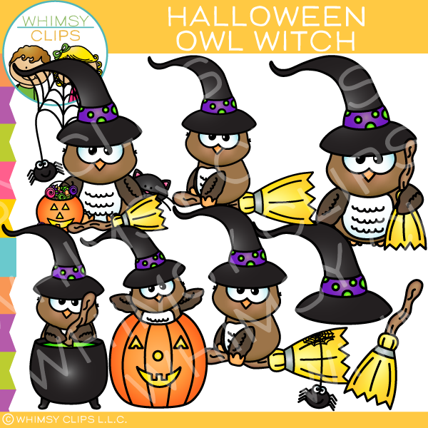 Black And White Cute Halloween Clip Art