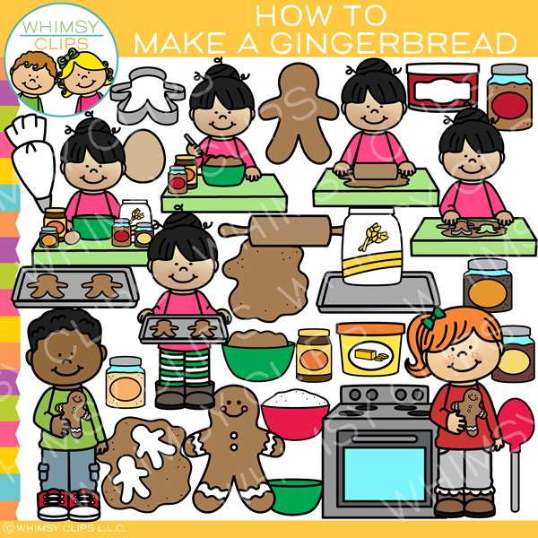 Make A Gingerbread Man Clip Art – Whimsy Clips