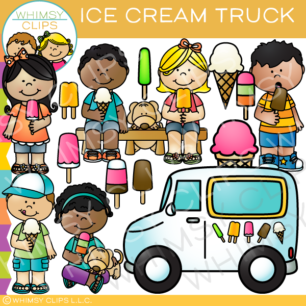 Ice Cream Truck Clip Art – Whimsy Clips