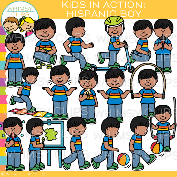 Hispanic Children Clipart