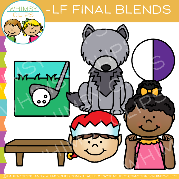 Ending Blends - LF Words Clip Art – Whimsy Clips