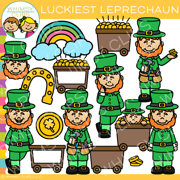 Lucky Leprechaun Clip Art – Whimsy Clips