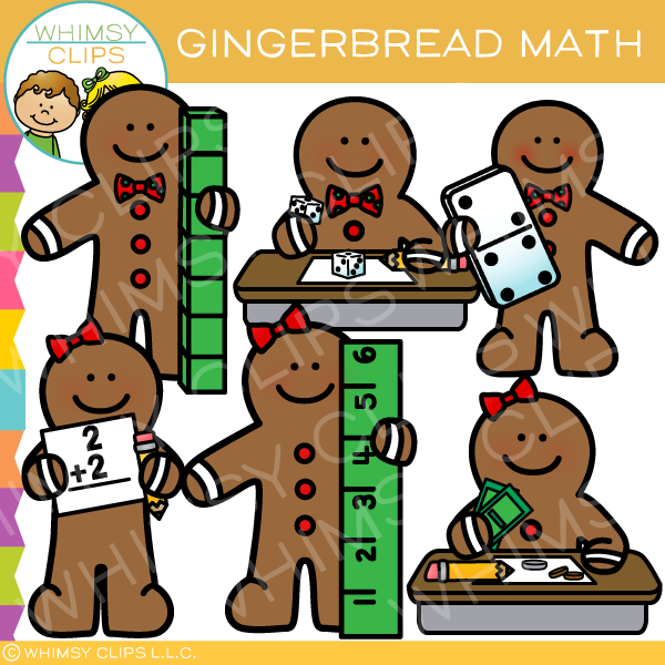 Gingerbread Math Clip Art – Whimsy Clips