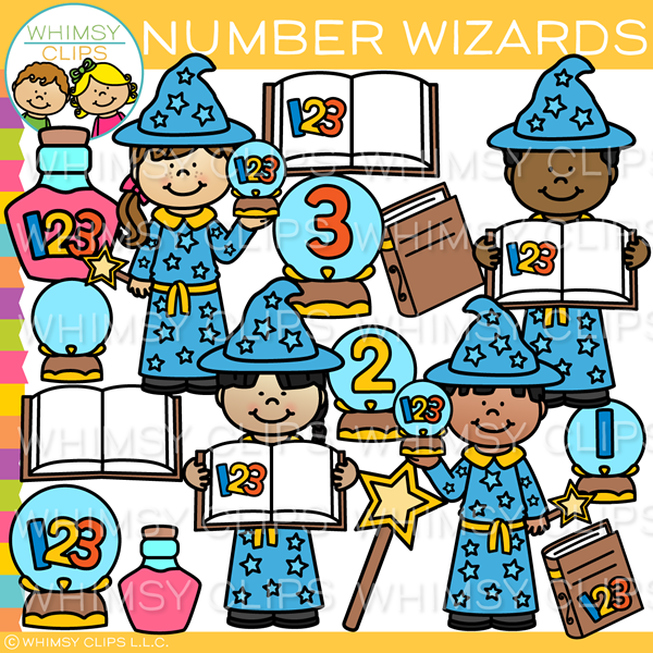 Number Wizards Clip Art – Whimsy Clips