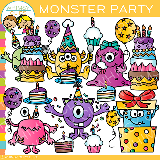 Monster Birthday Clip Art Little Monster Birthday Party 54484543 PNG