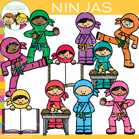 Ninja Kids Clip Art