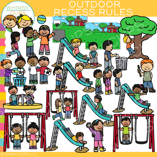 Recess Playground Clip Art
