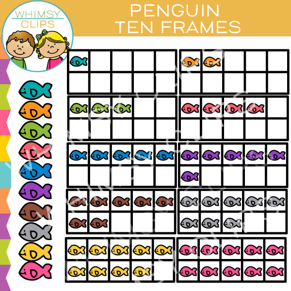 Penguin Ten Frames Clip Art – Whimsy Clips