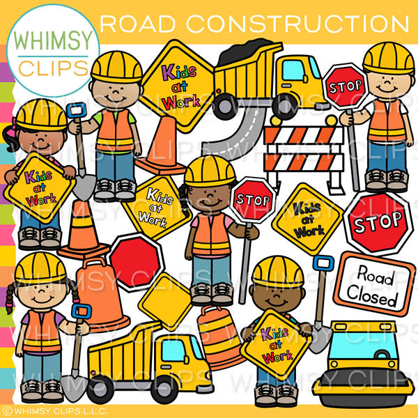 Road Construction Workers Clipart