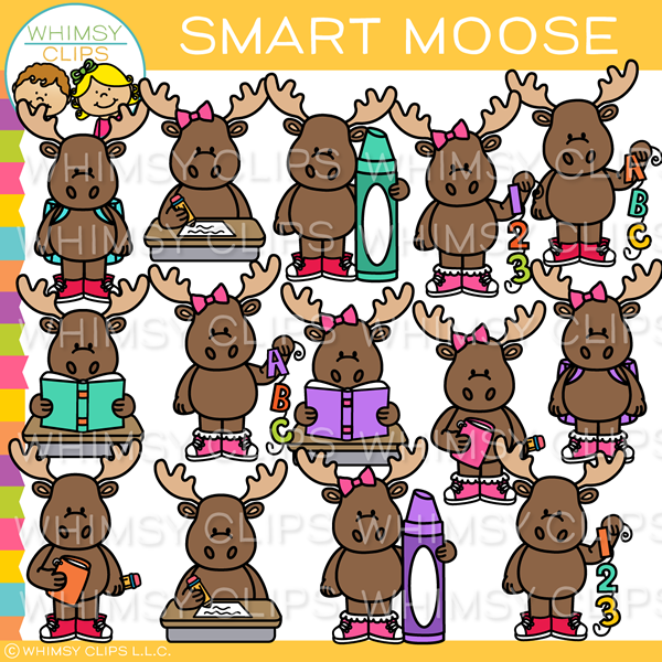 Christmas Moose Clip Art