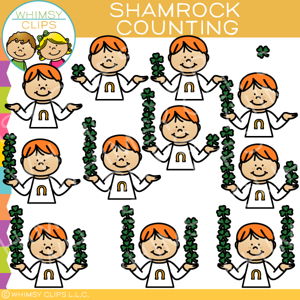 Shamrock Counting Clip Art – Whimsy Clips