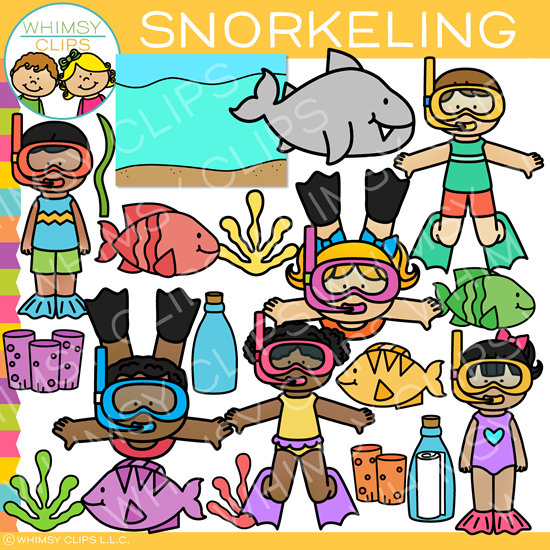 Snorkelen Clipart Snorkeling Illustration Graphic By Curutdesign