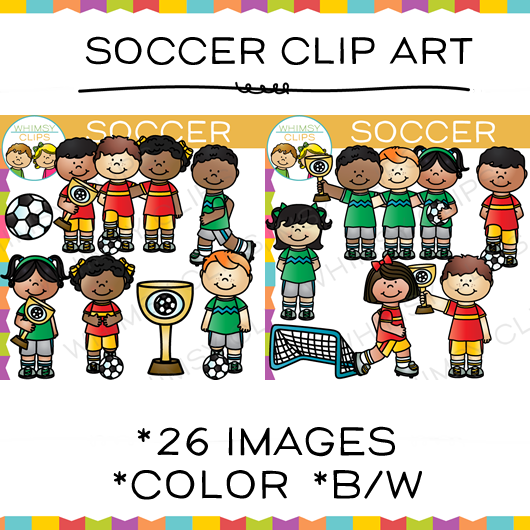 Kids Soccer Clip Art – Whimsy Clips