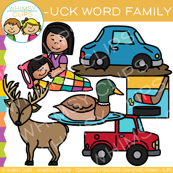 -UCK Word Family Clip Art – Whimsy Clips