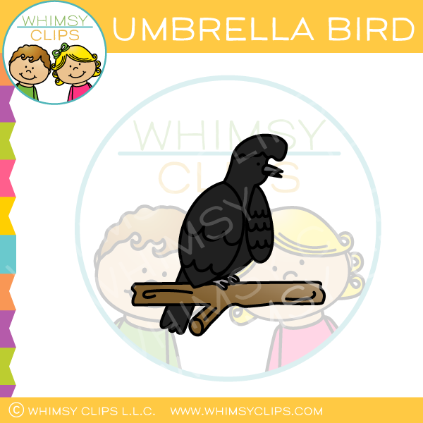 Umbrella Bird Clipart